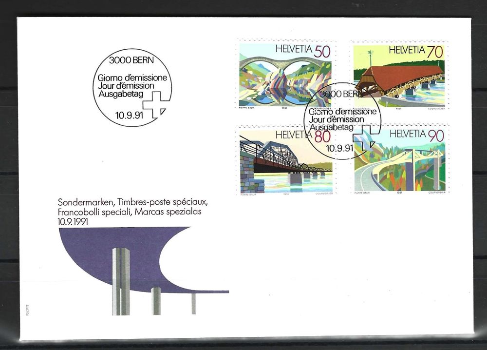 FDC Viererblock 1991 | Kaufen auf Ricardo