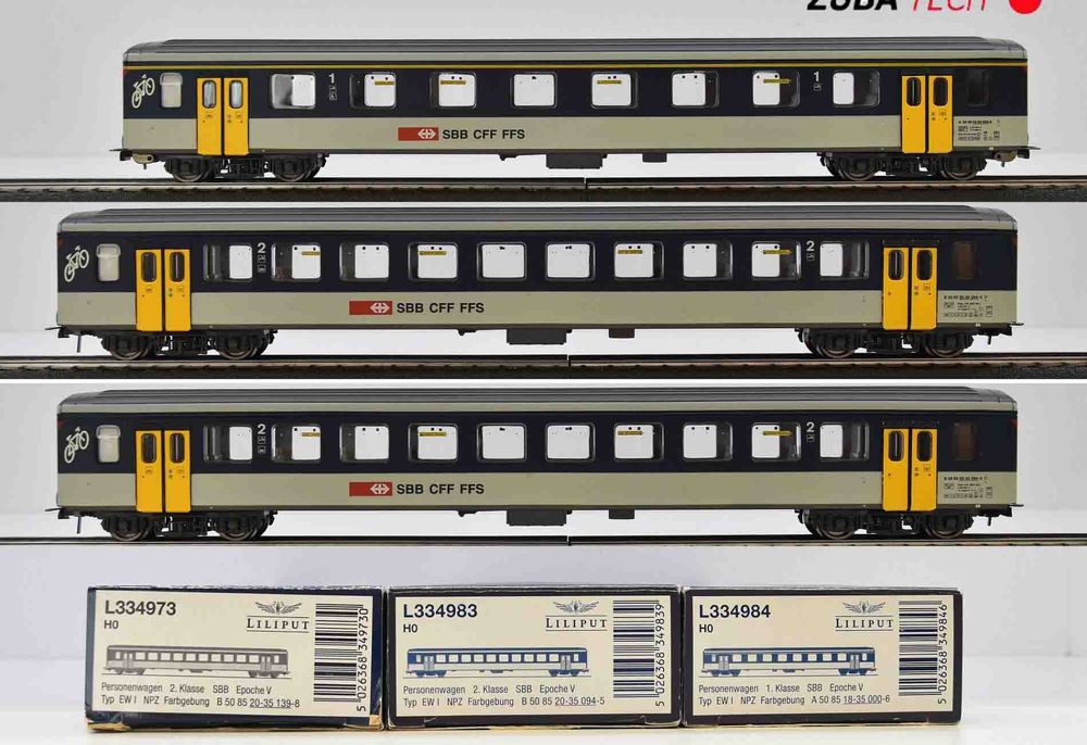 Liliput 3x Personenwagen EW I NPZ SBB H0 GS mit OVP | Kaufen auf Ricardo