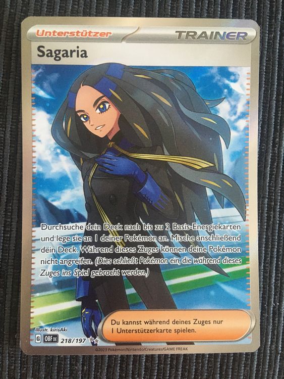 Pokemon Obsidian Flammen Sagaria Fullart Deutsch (Neu (gemäss ...