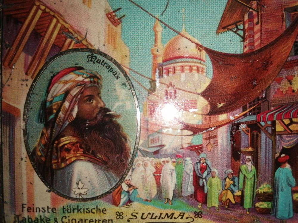 Antike Blechdose Sulima Revue 20 Zigaretten ca. 1930 (Gebraucht) in ...