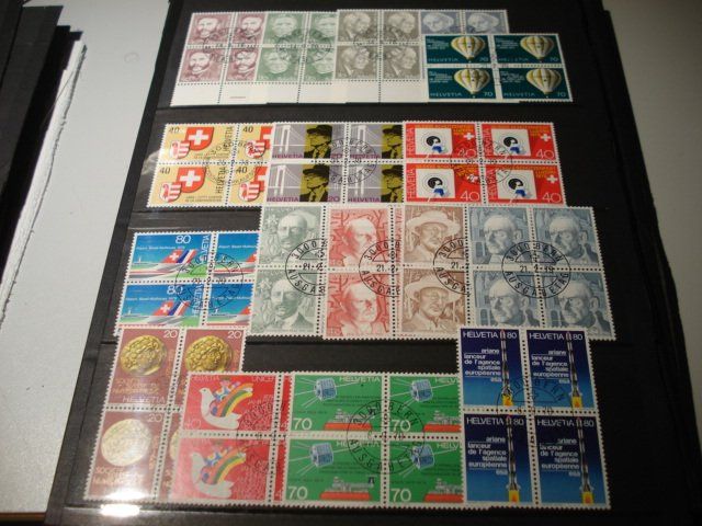 Lot Viererblocks SChweiz, Sätze ET-o | Kaufen auf Ricardo