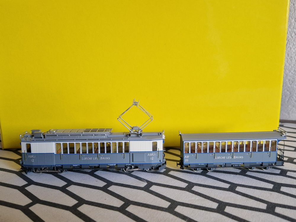 HRF 1861-3 LLB ABFe 2/4 12 Leuk-Leukerbad-Bahn Set H0m (Neu (gemäss ...