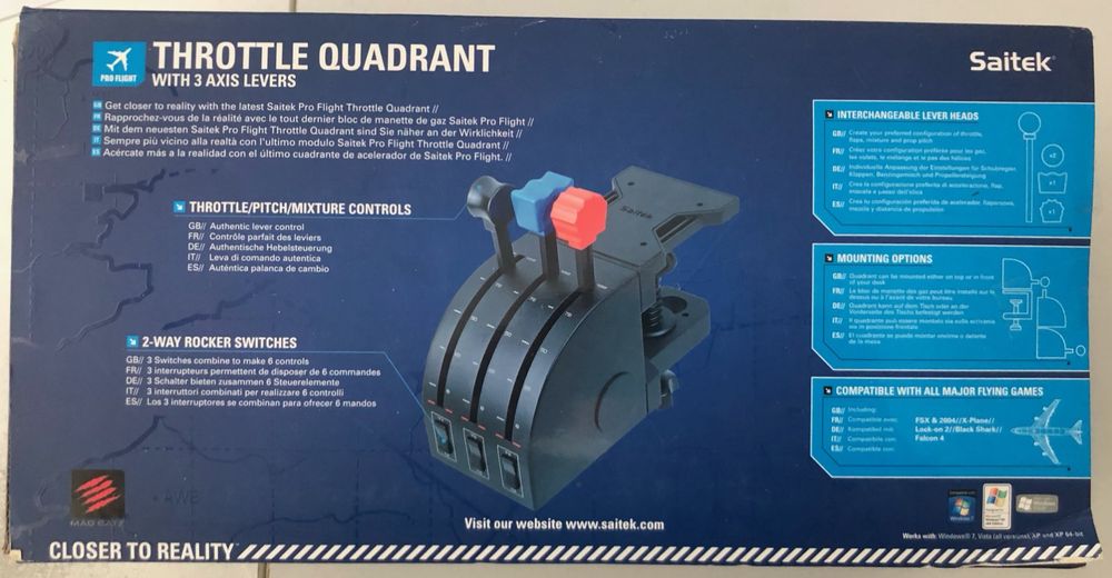 Flugsimulator Saitek Throttle Quadrant | Kaufen auf Ricardo