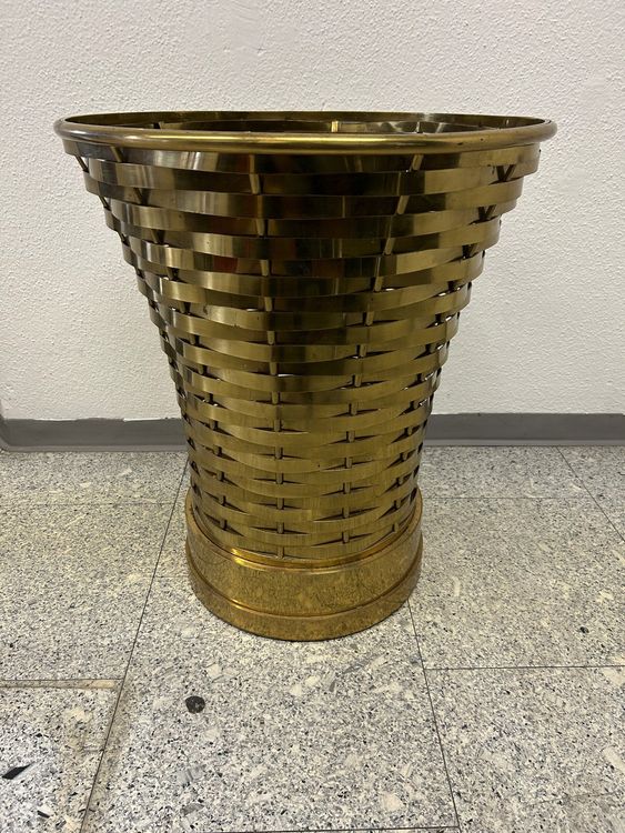 Geflochtener massiver Messing Korb, Italian Design-Style (Gebraucht) in Geroldswil für CHF 450 ...