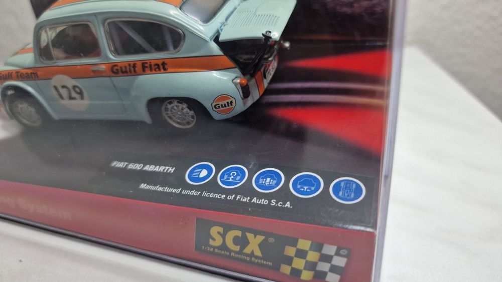 1:32 SCX Slot Scalextric 6119 Fiat 600 Abarth Gulf Nº129 (Gebraucht) in ...