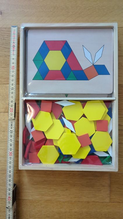 Melissa & Doug Pattern Blocks & Boards Set, Wooden Toy (Gebraucht) in Schwerzenbach für CHF 15 ...