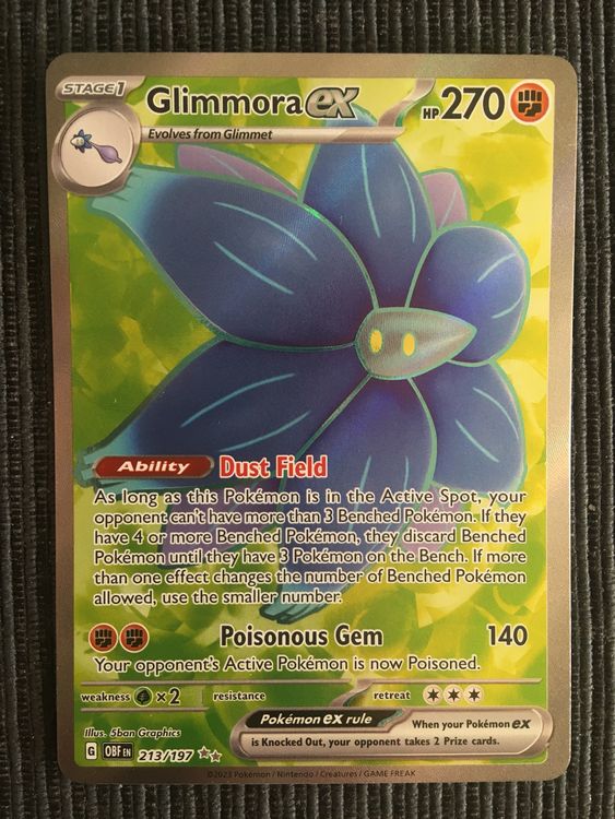 Pokemon Obsidian Flames Glimmora Ex Fullart Englisch (Neu (gemäss ...