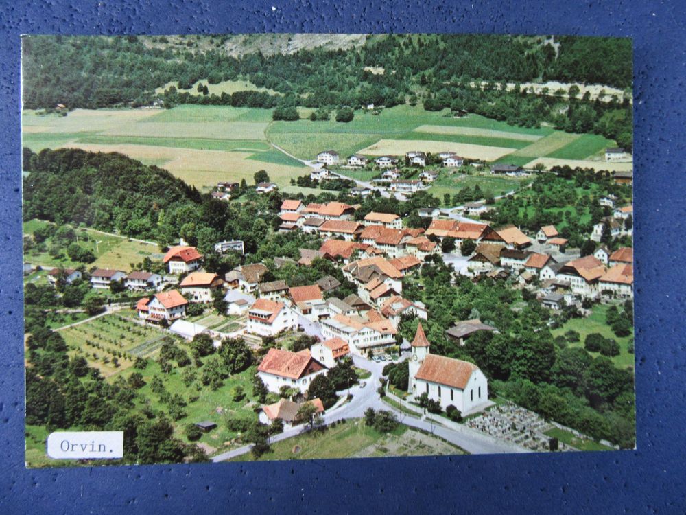 AK BE.-JURA ORVIN FLIEGREAUFNAHME VUE AERIENNE AERO-FOTO (Gebraucht) in ...