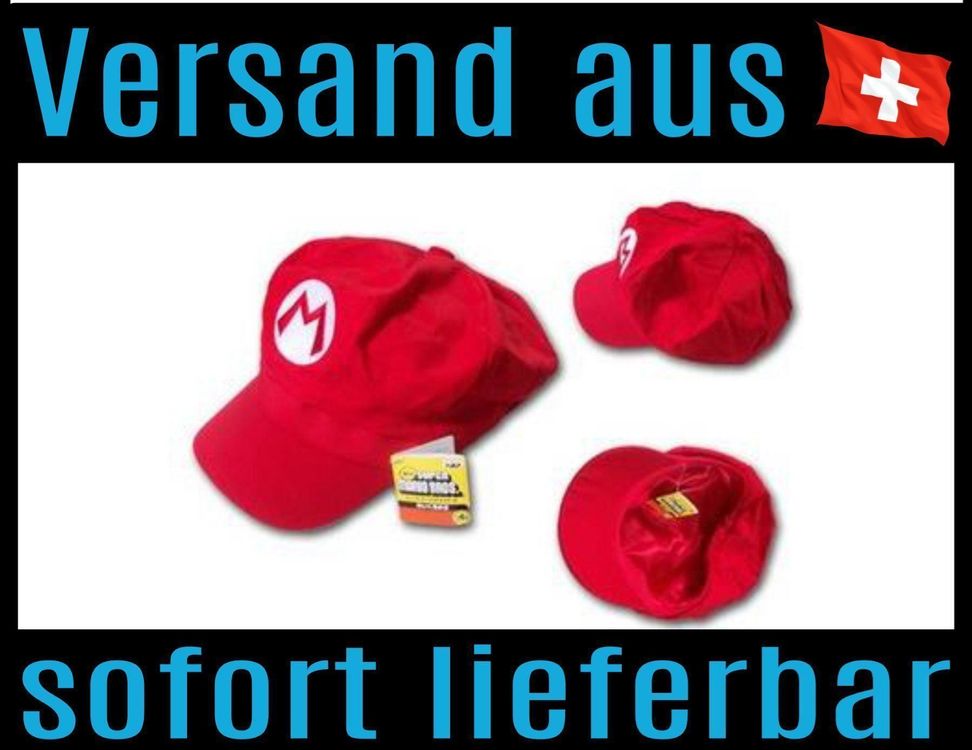 Super Mario Kappe Mütze Hat Cap Hut Game Boy Nintendo Switch (Neu und ...