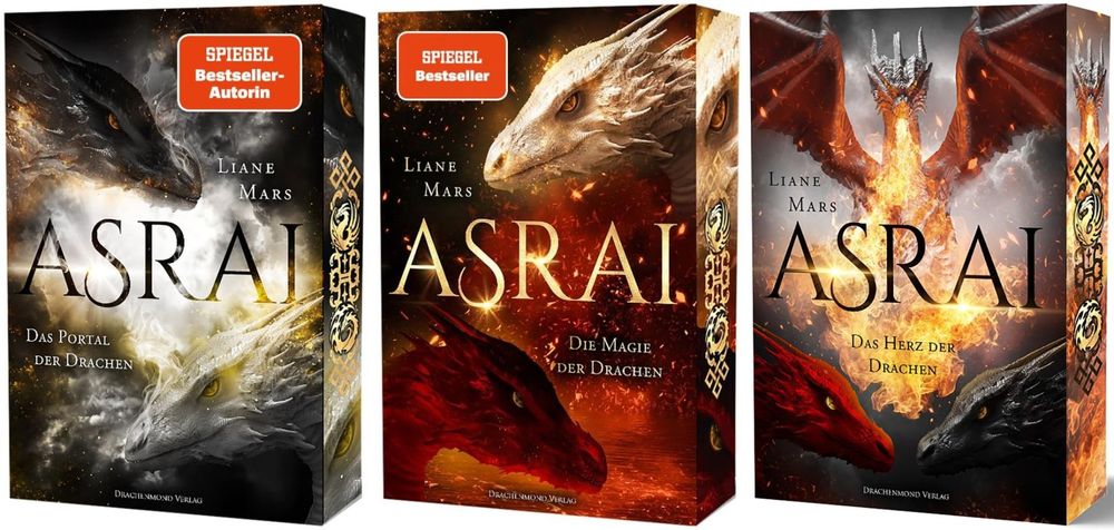 Asrai - Trilogie: Portal/Magie/Herz der Drachen - Liane Mars (Gebraucht ...