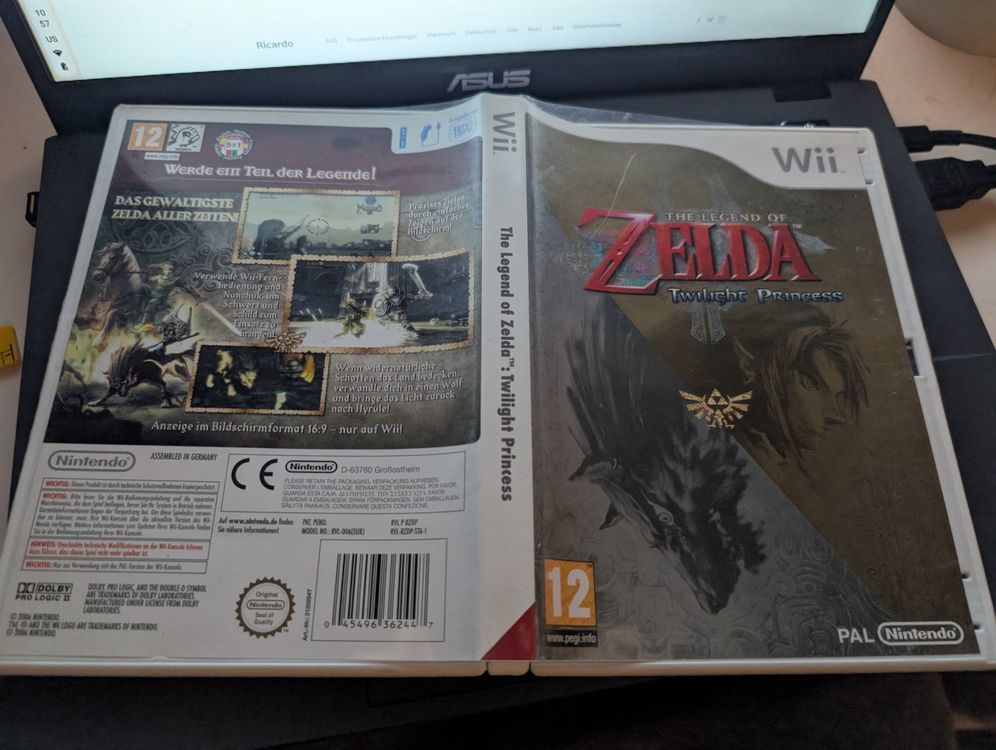 Legend of Zelda Twilight Princess Nintendo Wii Game - CIB (Gebraucht ...