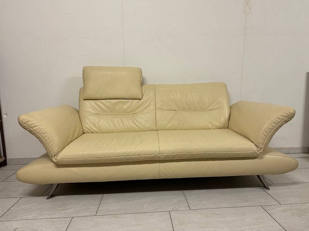 2er Polster, Sofa auf Echtleder (Gebraucht) in Meilen für CHF 200 – nur Abholung auf Ricardo kaufen