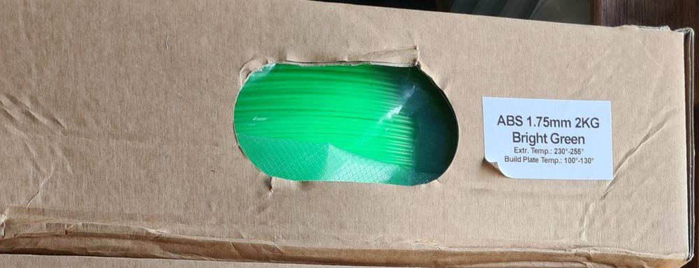 3D-Druck Filament ABS 1.75mm 2kg (neon-grün) (Neu und originalverpackt ...
