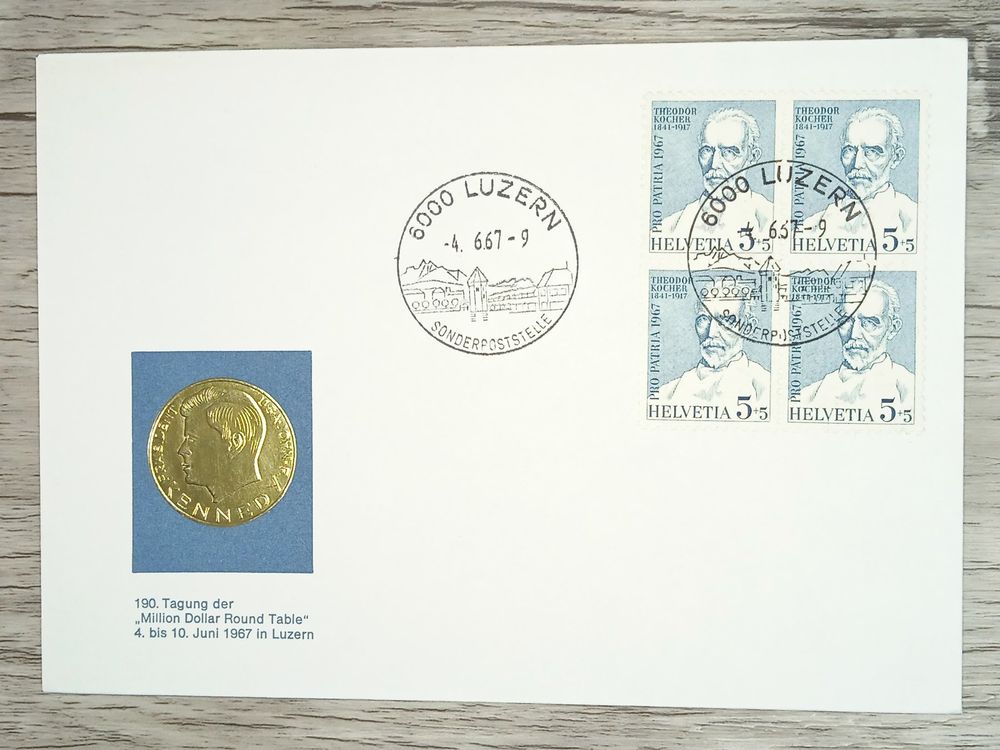 TR17 Enveloppe + Timbre Suisse 1967 (Gebraucht) in Cousset für CHF 0.65 – mit Lieferung auf ...