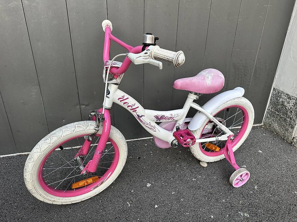 Bicicletta da bambina con rotelle 16 (Gebraucht) in Quartino für CHF 20 ...