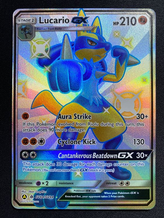 Shiny Lucario GX - SV64/94 - Hidden Fates - EN | Kaufen auf Ricardo