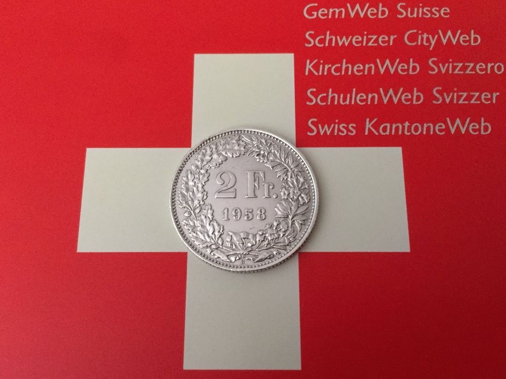 2 Franken 1958 ss-vz, selten 0,65 Mio! (Gebraucht) in Elsau für CHF 9.7 – mit Lieferung auf ...