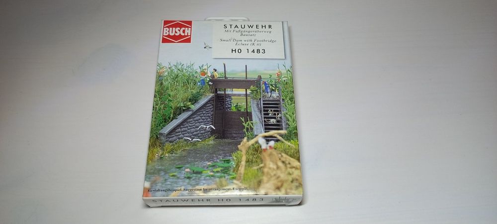 BUSCH 1483 H0 1:87 Stauwehr mit Fussgängerüberweg NEU | Kaufen auf Ricardo
