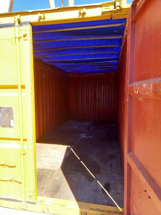 See-Container 20" (Nr.1) oben offen mit Planenverdeck. (Gebraucht) in ...