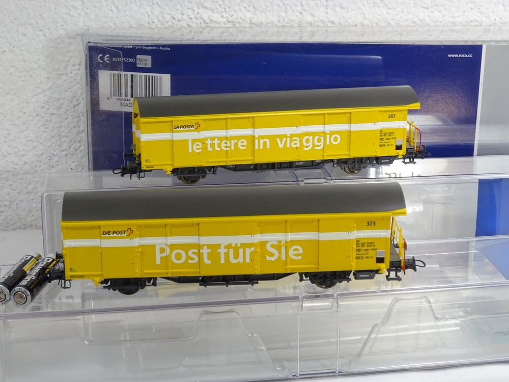 Roco 76201 2 x Postwagen, Schlusslicht, H0,GS/DC,OVP, Neu (Neu und originalverpackt) in Wohlen ...