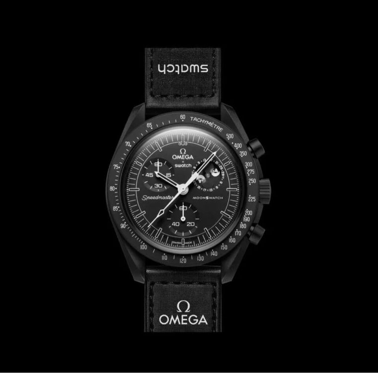 OMEGA Snoopy Moonswatch in schwarz | Kaufen auf Ricardo