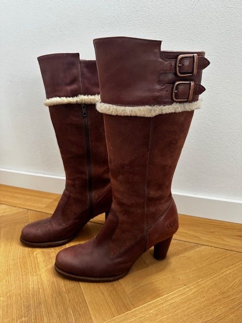 Braune UGG Stiefel "Raya" Leder/Wildleder, Gr. 39 (Gebraucht) in ...