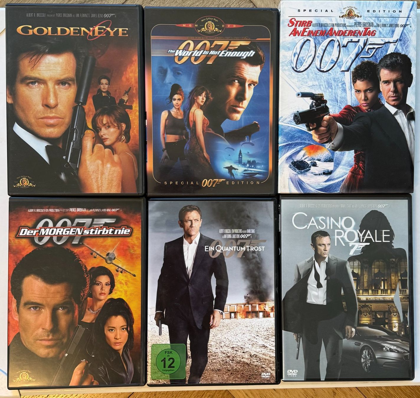 James Bond 007 DVD Sammlung (12 movies) Top Zustand (Gebraucht) in Zürich für CHF 22 – mit ...