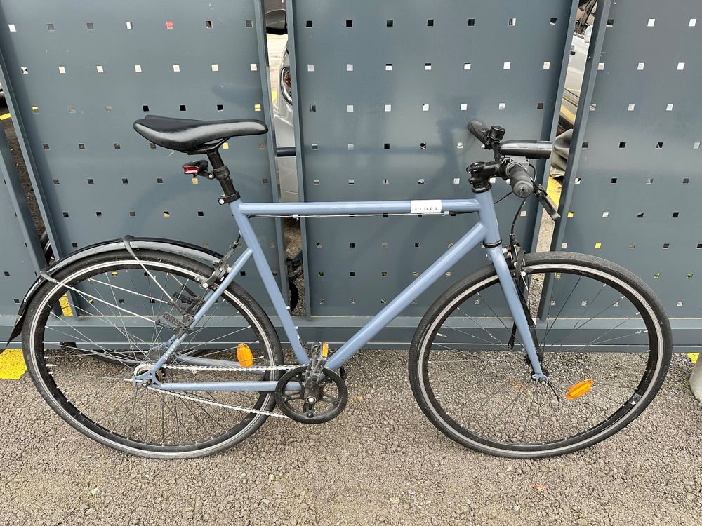 City Bike SingleSpeed Elops 500 Decathlon, Bleu, 170-185cm | Kaufen auf ...