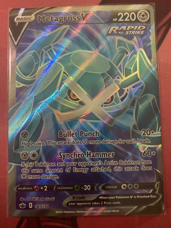 Pokemonkarte Metagross V Fullart | Kaufen auf Ricardo
