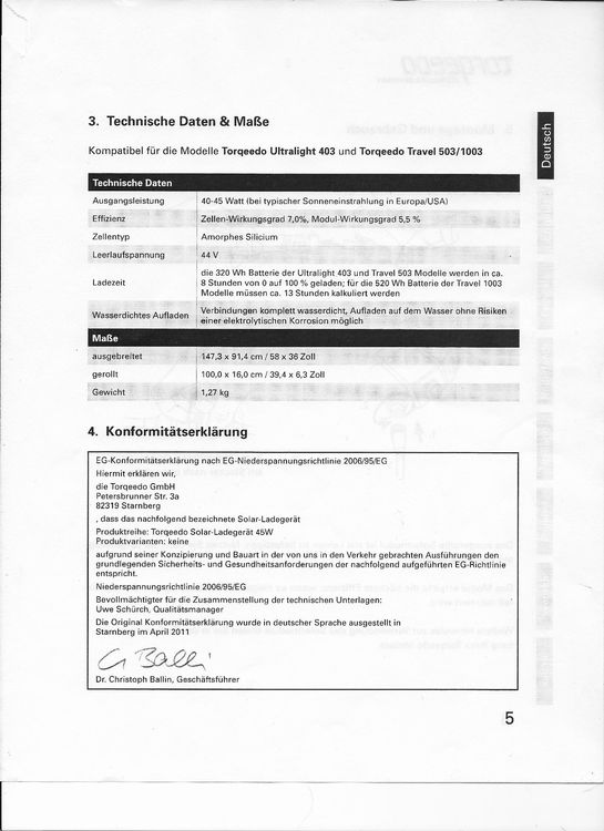 Solarpanel " torqeedo " W45 | Kaufen auf Ricardo