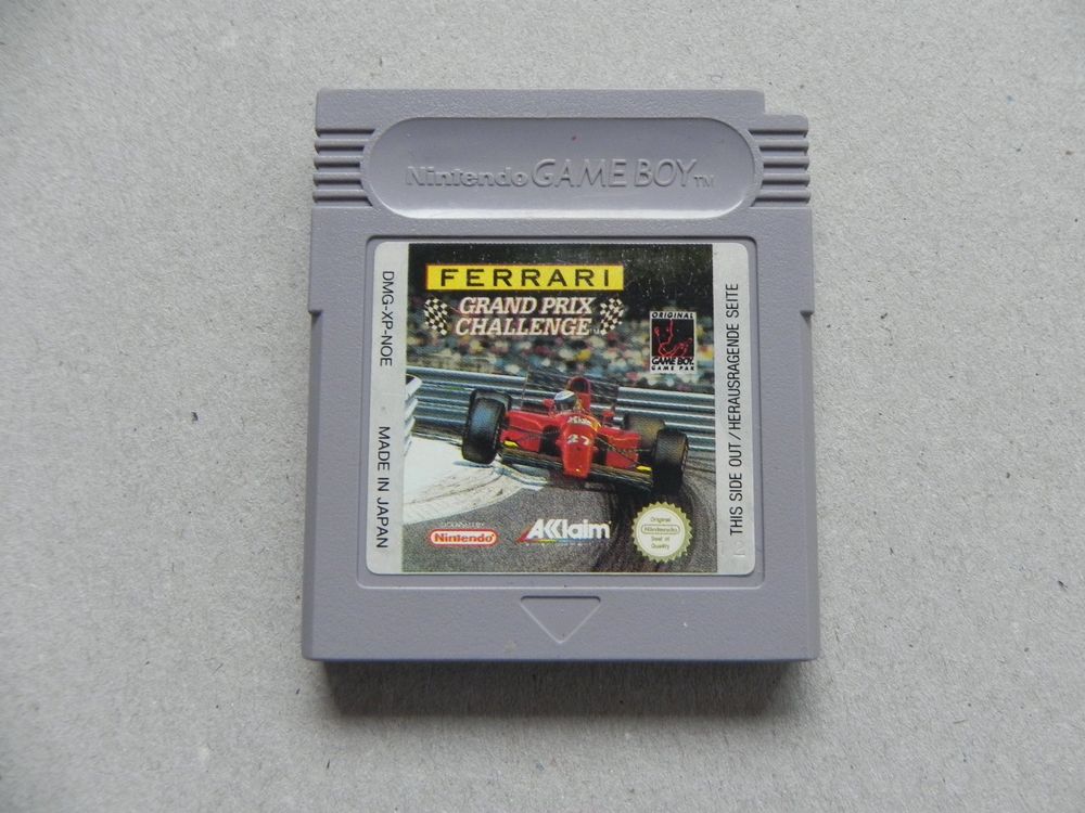 Nintendo Gamboy Game Boy Autorennen Spiel Ferrari Grand Prix (Gebraucht ...