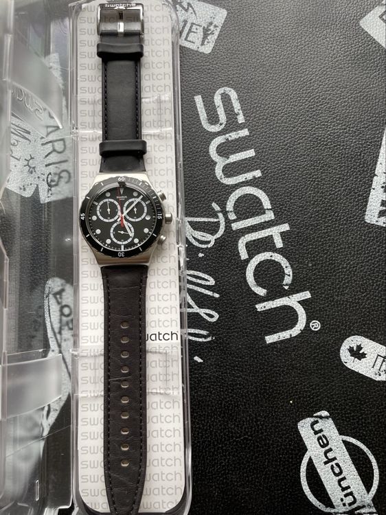 Swatch Uhr Irony Chrono Disorderly YVS424 (Neu und originalverpackt) in ...