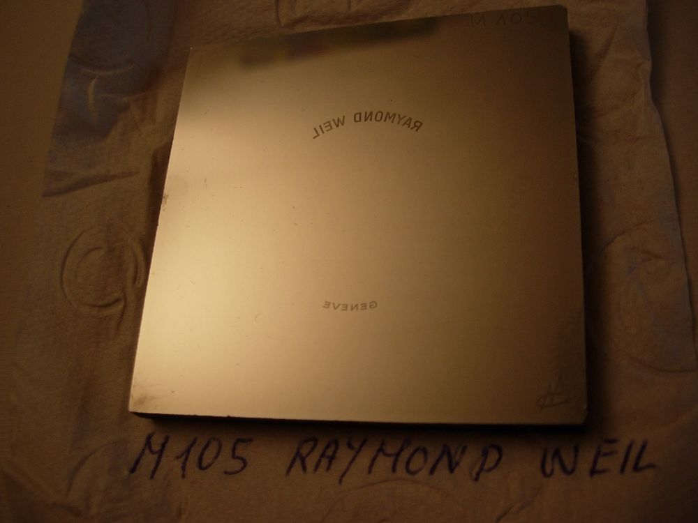 Cliché/Druckplatte M105 RAYMOND WEIL | Kaufen auf Ricardo