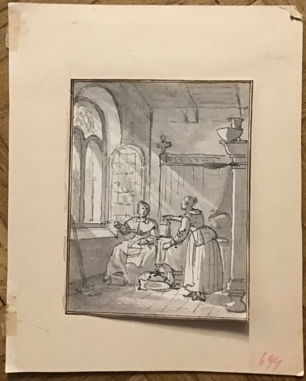 Antike Aquarell Monogrammiert (Gebraucht) in Root für CHF 55 – mit Lieferung auf Ricardo kaufen