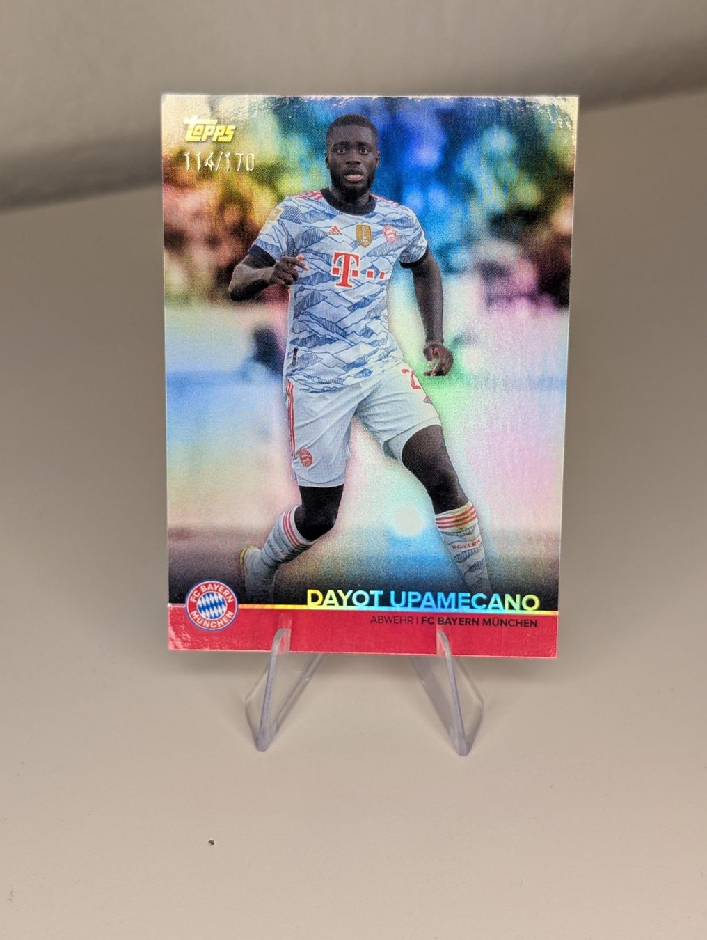 Dayot Upamecano 114/170 FC Bayern München Topps Fan Set (Neu (gemäss ...
