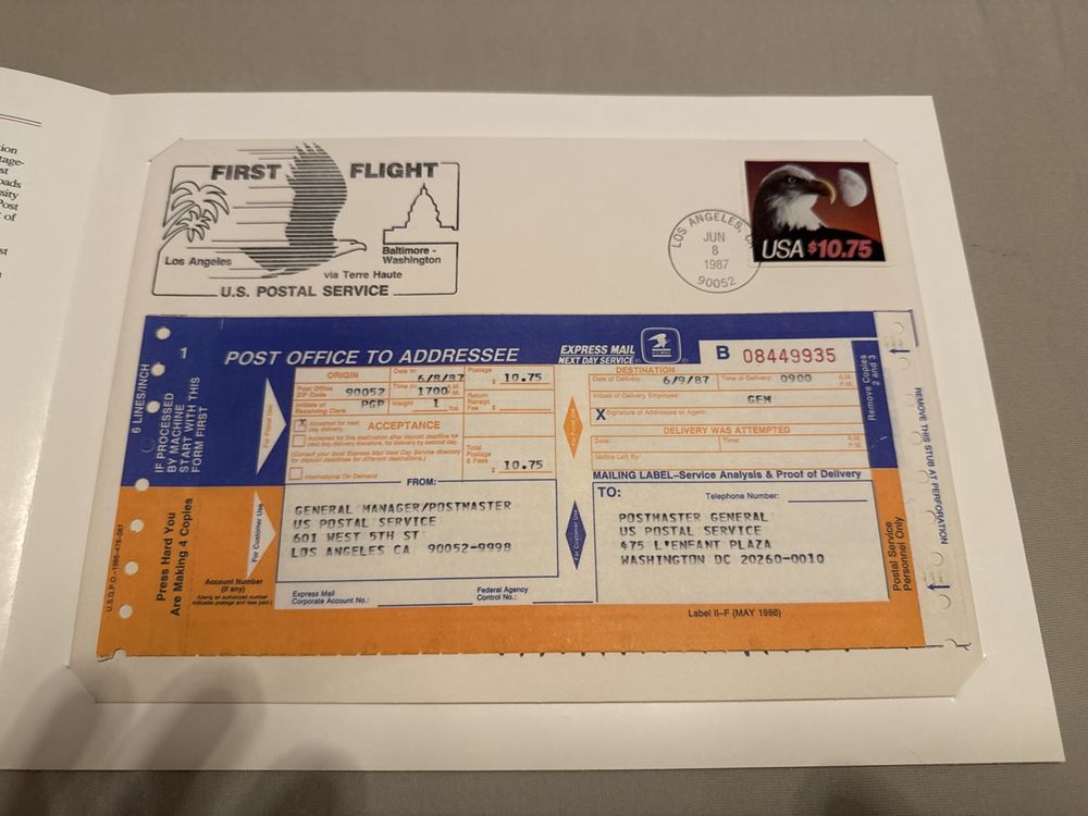 USPS Air Transport Netzwerk Flug, Erstausgabe 1987! (Gebraucht) in ...