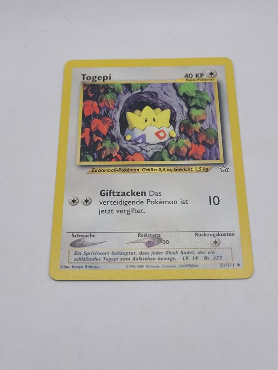 Togepi Pokemon TCG - DE Neo Genesis Vintage (Gebraucht) in Münchenstein ...