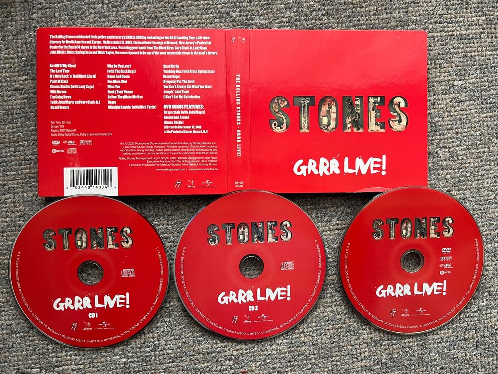 The Rolling Stones - GRRR Live! (2 CDs + 1 DVD) | Kaufen auf Ricardo