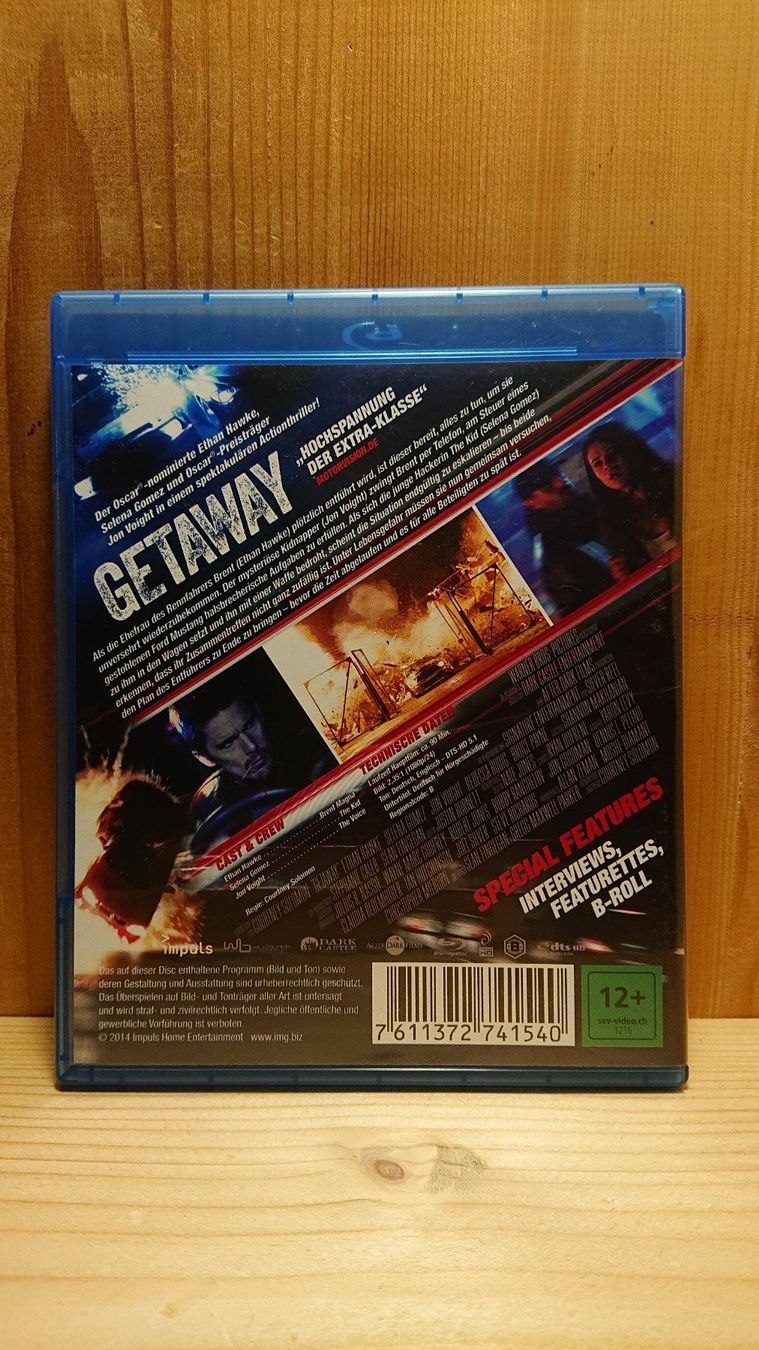 GETAWAY Blu-Ray mit Ethan Hawke und Selena Gomez (Gebraucht) in Wilderswil für CHF 2.9 – mit ...