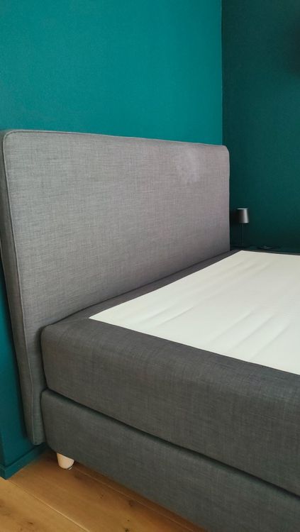 Boxspringbett DUNVIK IKEA 160x200 Dunkelgrau (Gebraucht) in Wetzikon ZH ...
