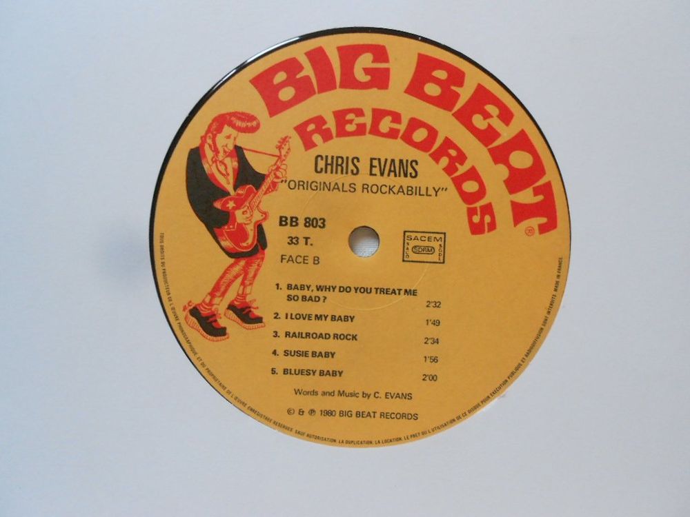 CHRIS EVANS - ORIGINAL ROCKABILLY (Gebraucht) in Bex für CHF 9 – mit ...