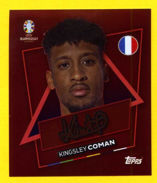 Topps Euro EM 2024 FRA SP Kingsley Coman RET Sticker | Kaufen auf Ricardo