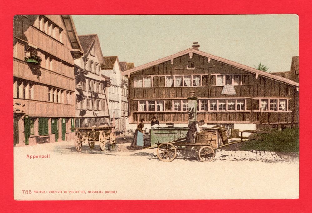 Appenzell (AI) Dorfplatz anno 1900 (Gebraucht) in Zürich für CHF 12 – mit Lieferung auf Ricardo ...