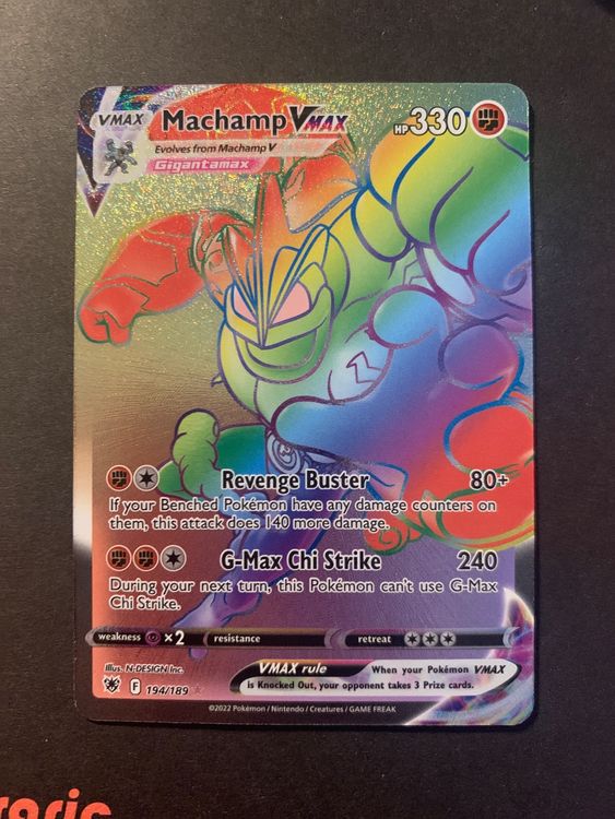 Machamp vmax 194/189 carte Pokémon | Kaufen auf Ricardo