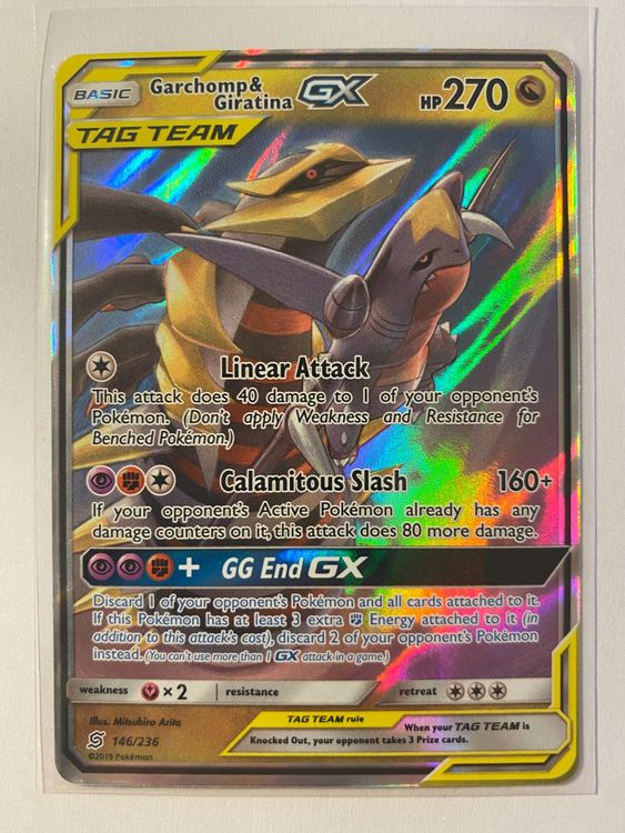 Pokemon Garchomp & Giratina GX 146/236 Unified Minds EN (Neu (gemäss Beschreibung)) in Elgg für ...