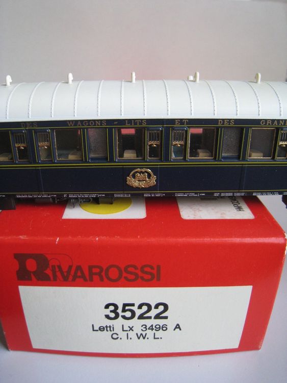 Rivarossi C I W L Liegewagen 3496A, blau mit weissem Dach | Kaufen auf Ricardo
