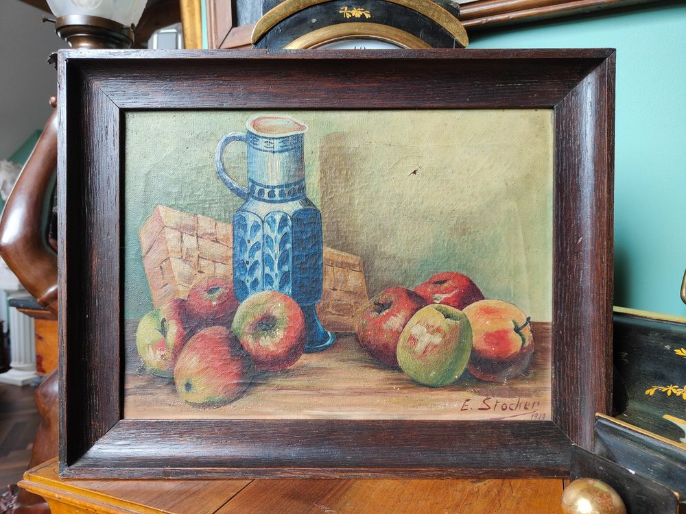 Tableau nature morte de E. Stocker hst # Coghuf ? Ernst ? | Kaufen auf Ricardo