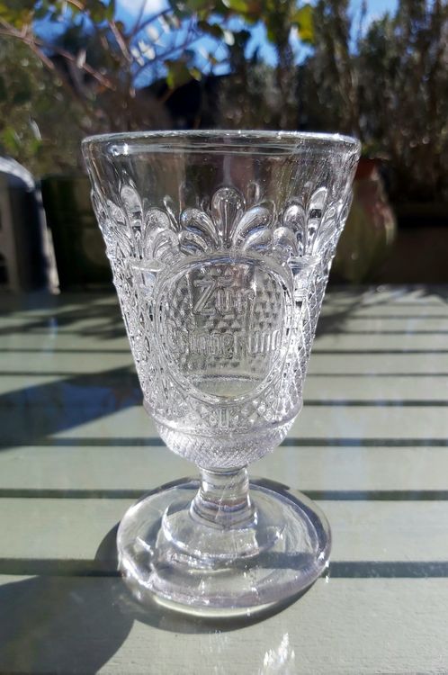 Antikes Glas " Zum Andenken" | Kaufen auf Ricardo