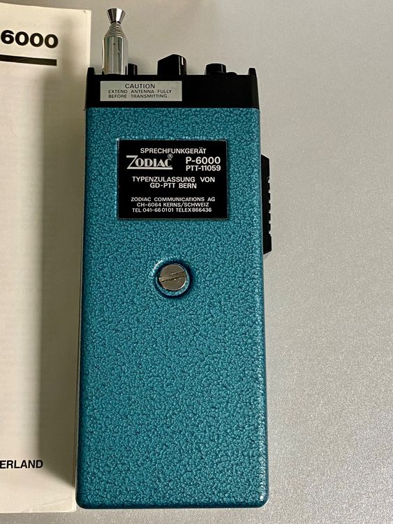 Zodiac P-6000 Portable Transceiver 4 channels FM | Kaufen auf Ricardo