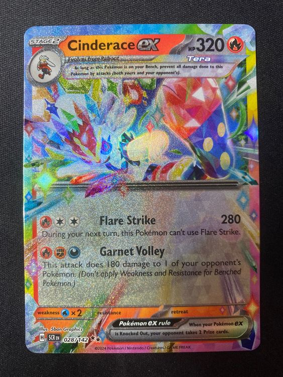 Cinderace ex 28 - Liberlo ex - Stellar Crown - EN | Kaufen auf Ricardo